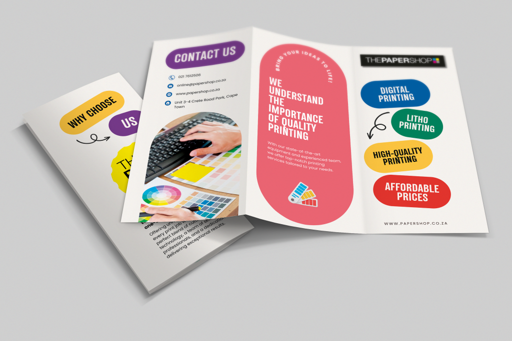 Tri-Fold Brochures – The Paper Shop