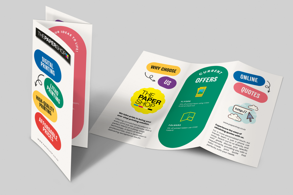 Tri-Fold Brochures – The Paper Shop